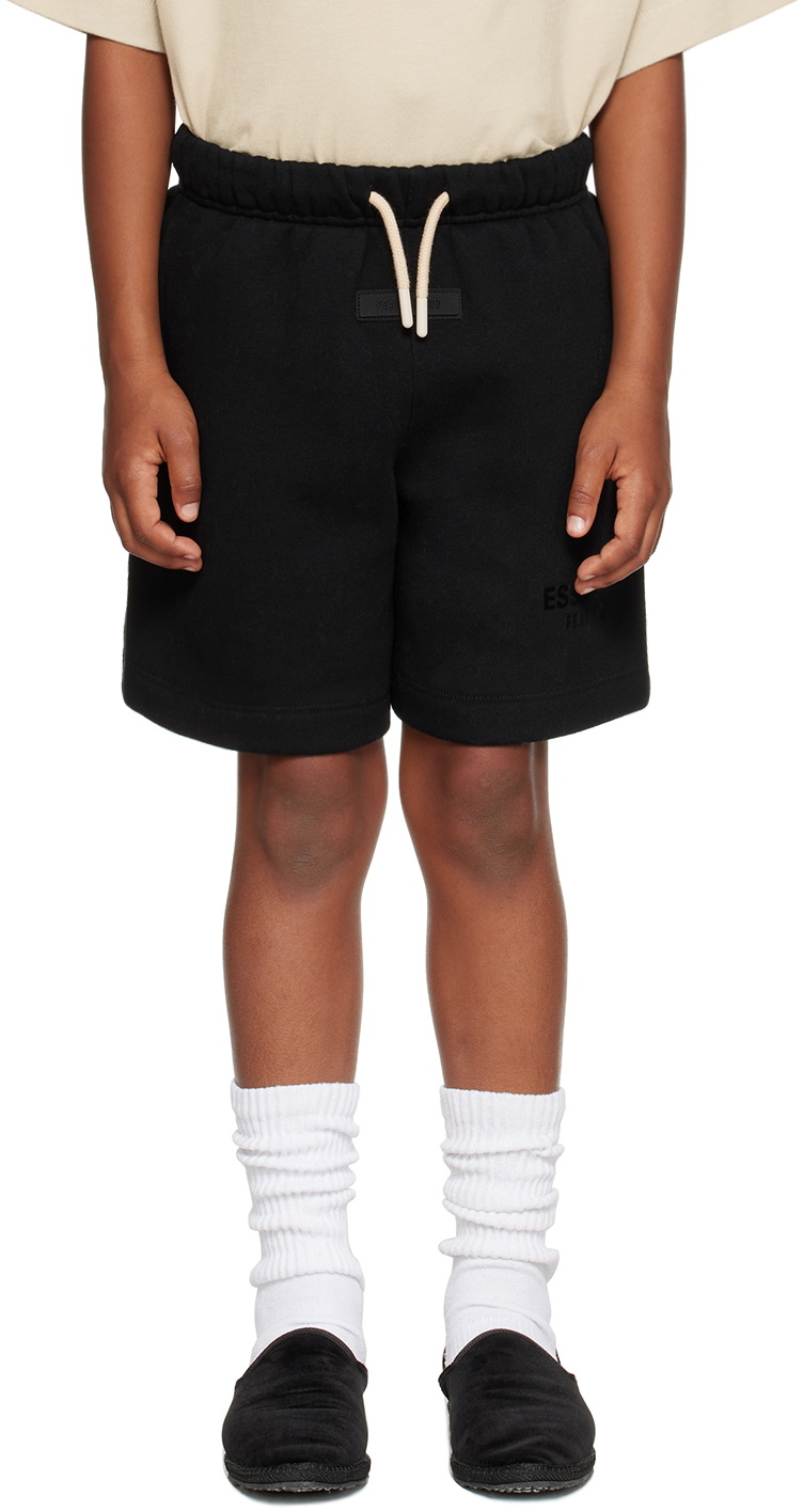 Fear of God ESSENTIALS Kids Black Drawstring Shorts Fear Of God Essentials