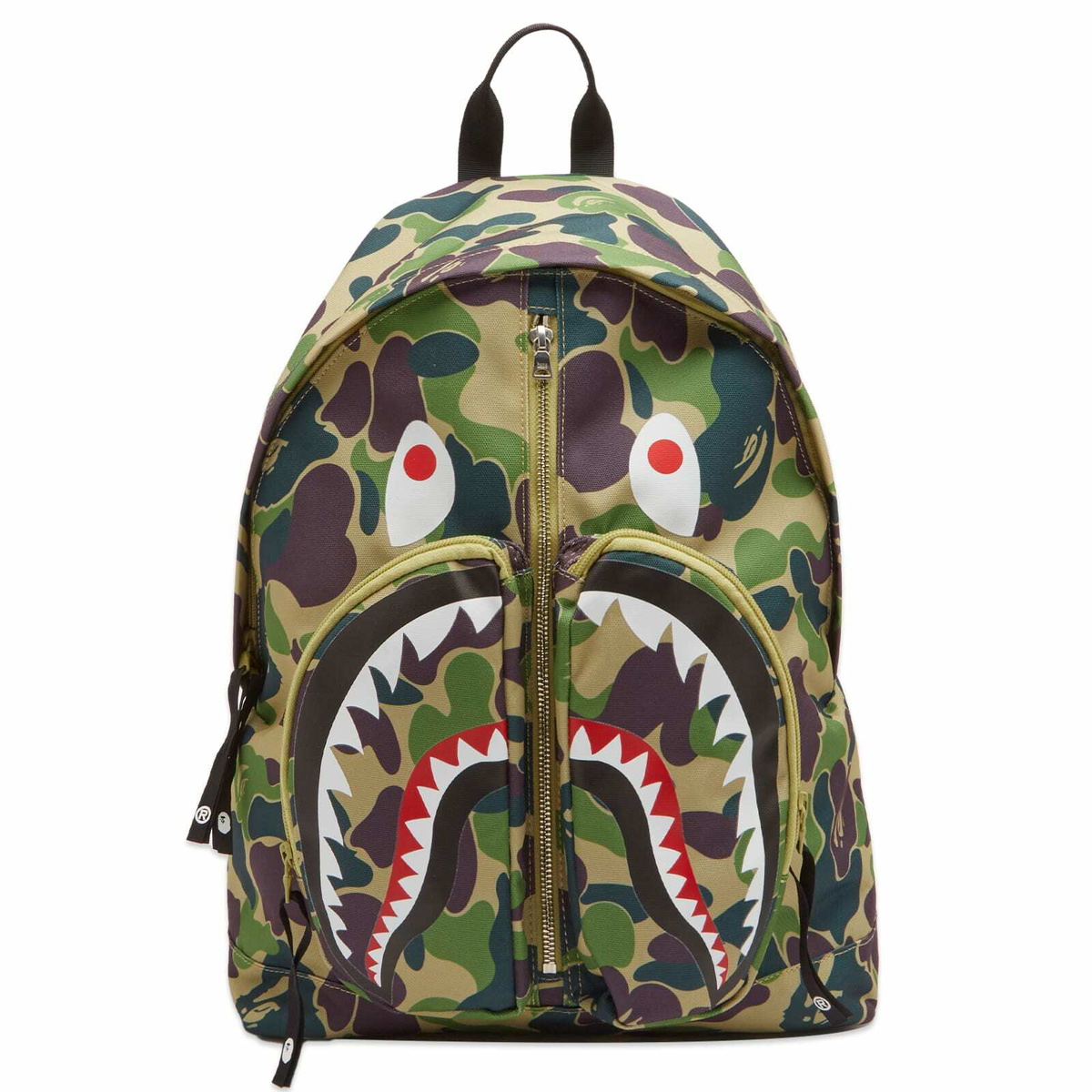 A Bathing Ape Men's ABC Camo Shark Daypack in Black A Bathing Ape