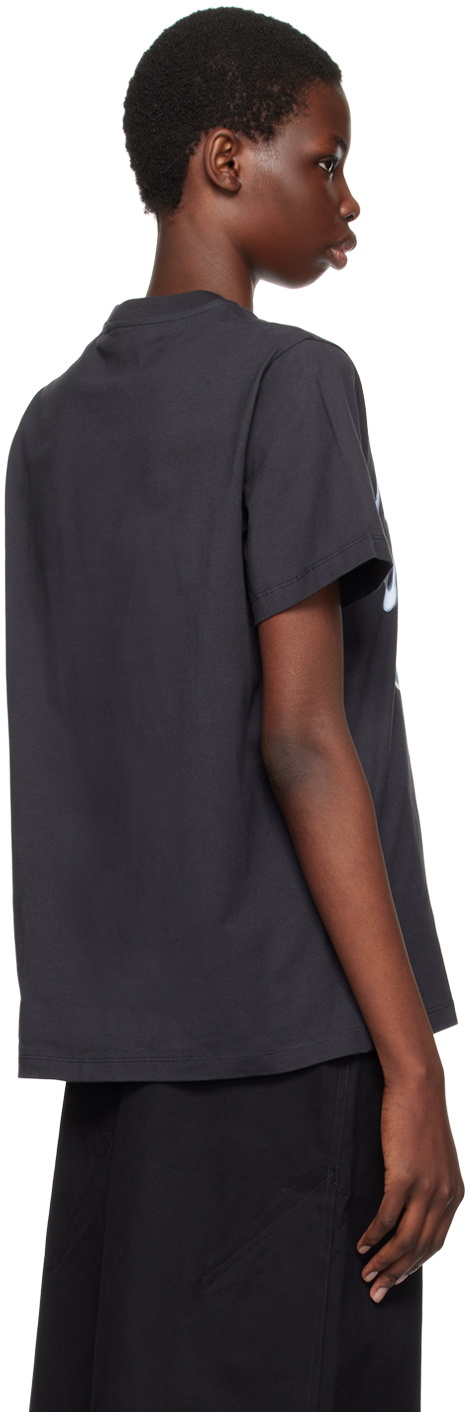 GANNI Black Rose T-Shirt GANNI