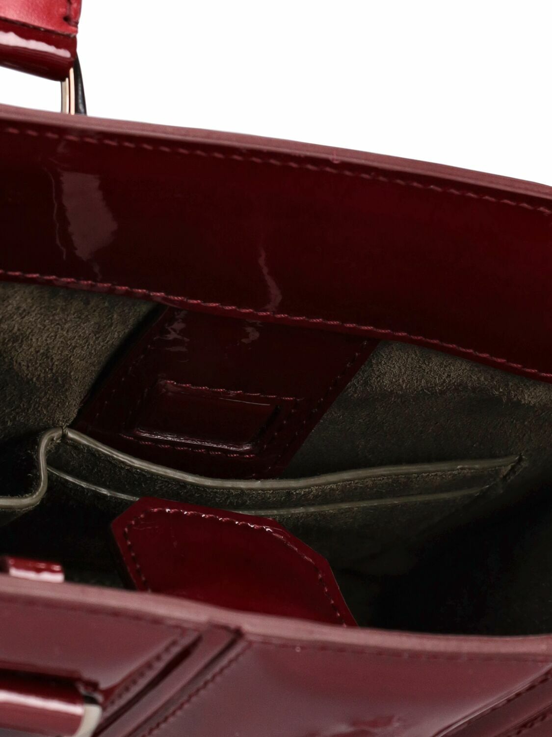 FERRARI - Mini Varnished Leather Tote Bag Ferrari