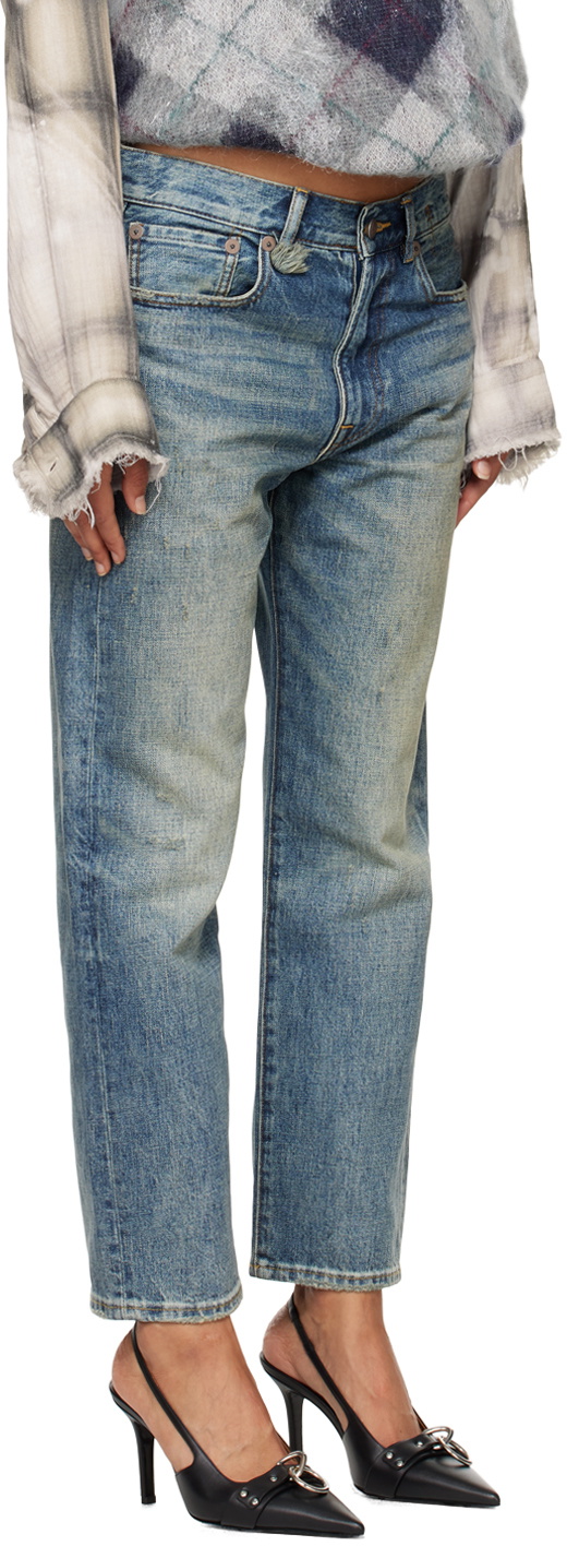 R13 Blue Boyfriend Jeans R13