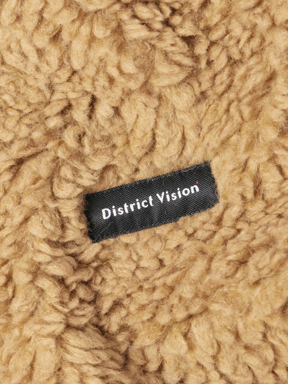 DISTRICT VISION - Doug Fleece Half-Zip Sweatshirt - Brown District Vision