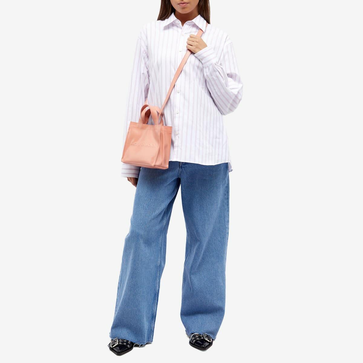 Acne Studios Women's Logo Shopper Mini in Salmon Pink Acne Studios