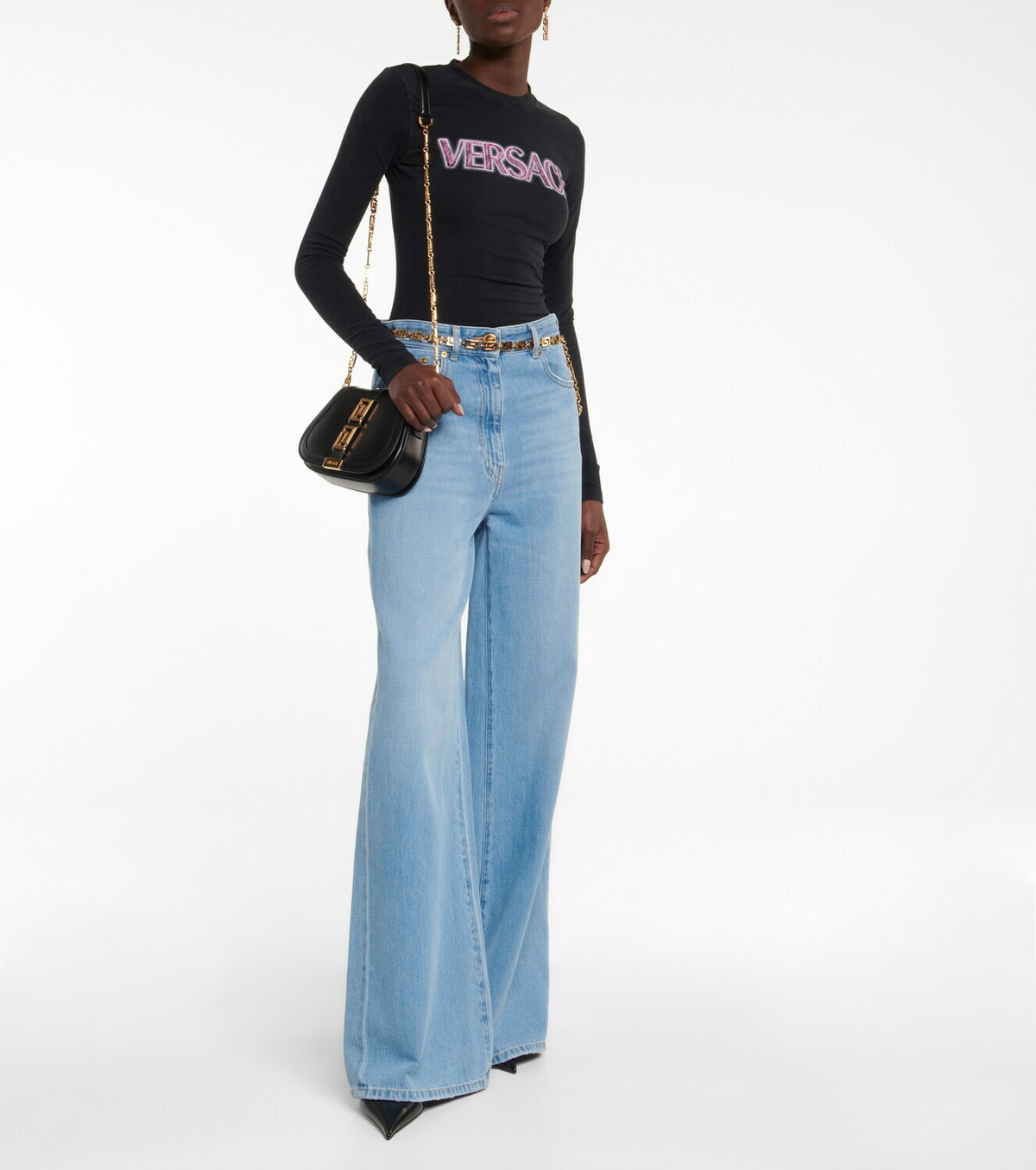 Versace - Goddess logo long-sleeve T-shirt Versace
