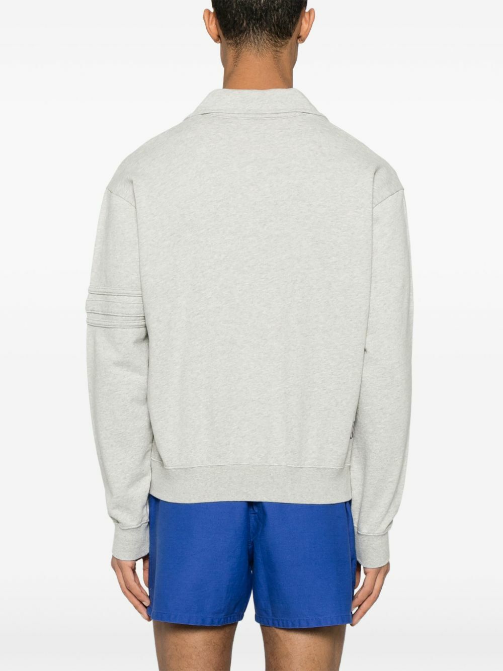 BODE Grey Cotton Polo Sweatshirt Bode
