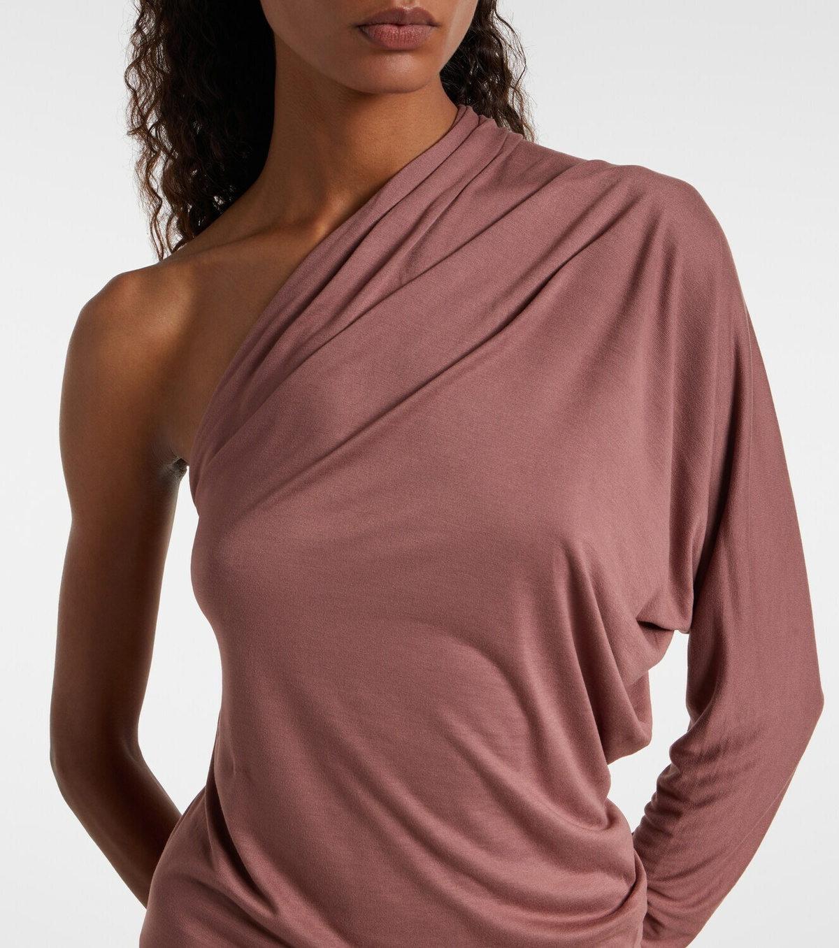 Rick Owens Diana one-shoulder jersey top Rick Owens