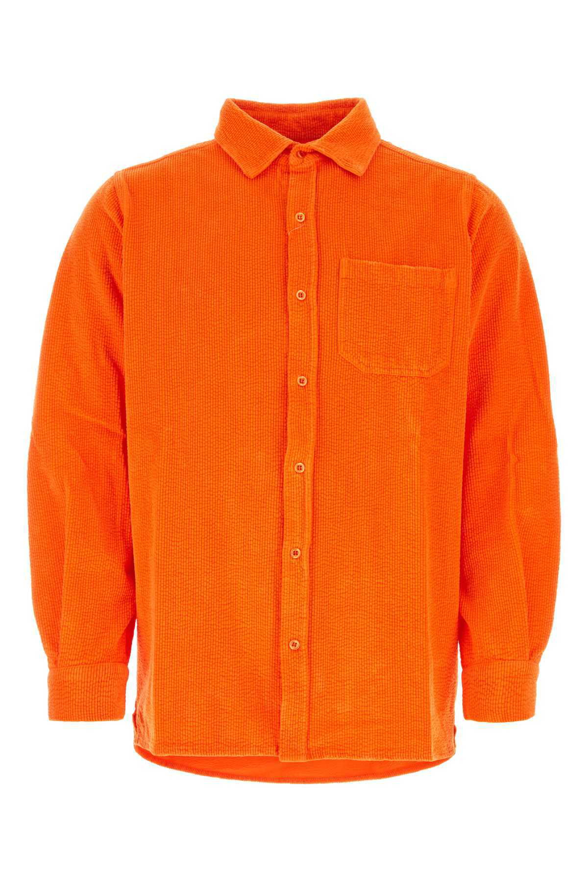 ERL Orange Corduroy Shirt ERL