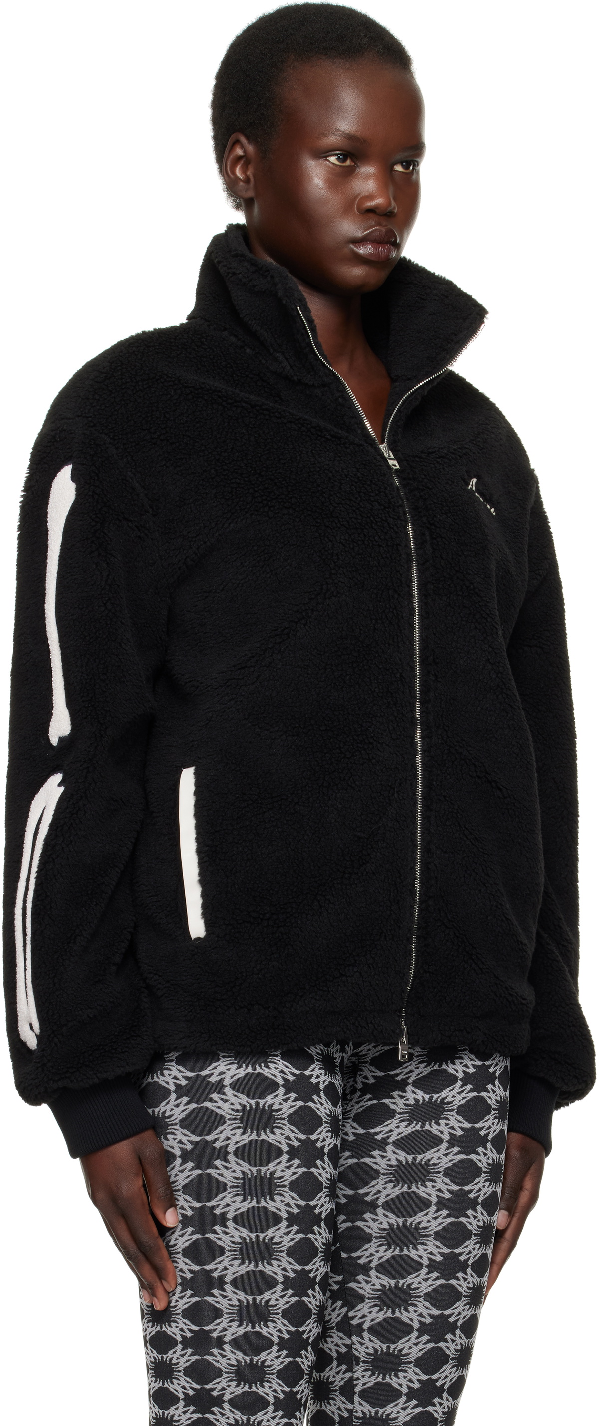 AMIRI Black Bones Fleece Jacket Amiri