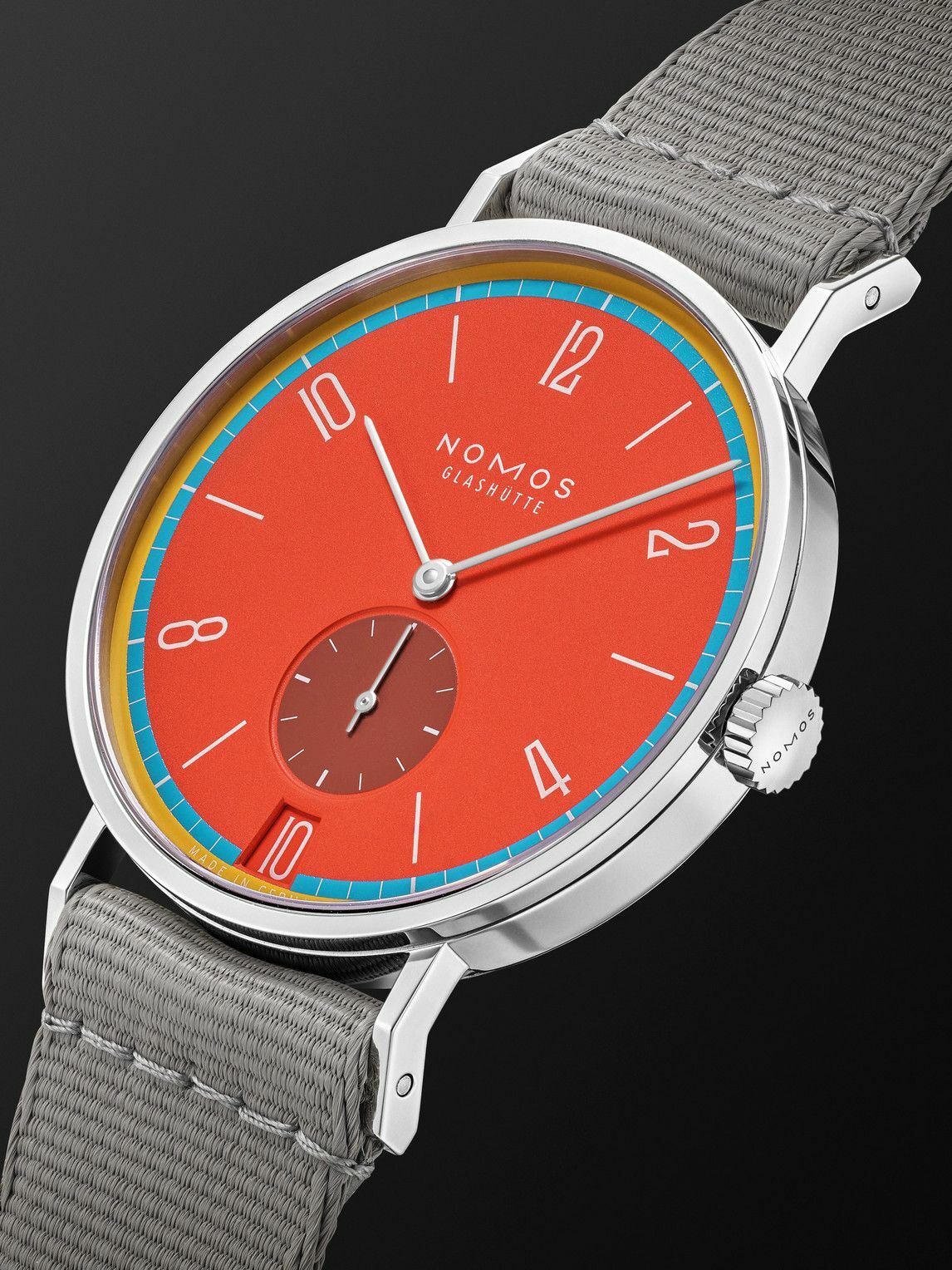 NOMOS Glashütte - Tangente 38 Date Sportbunt Limited Edition Hand-Wound ...
