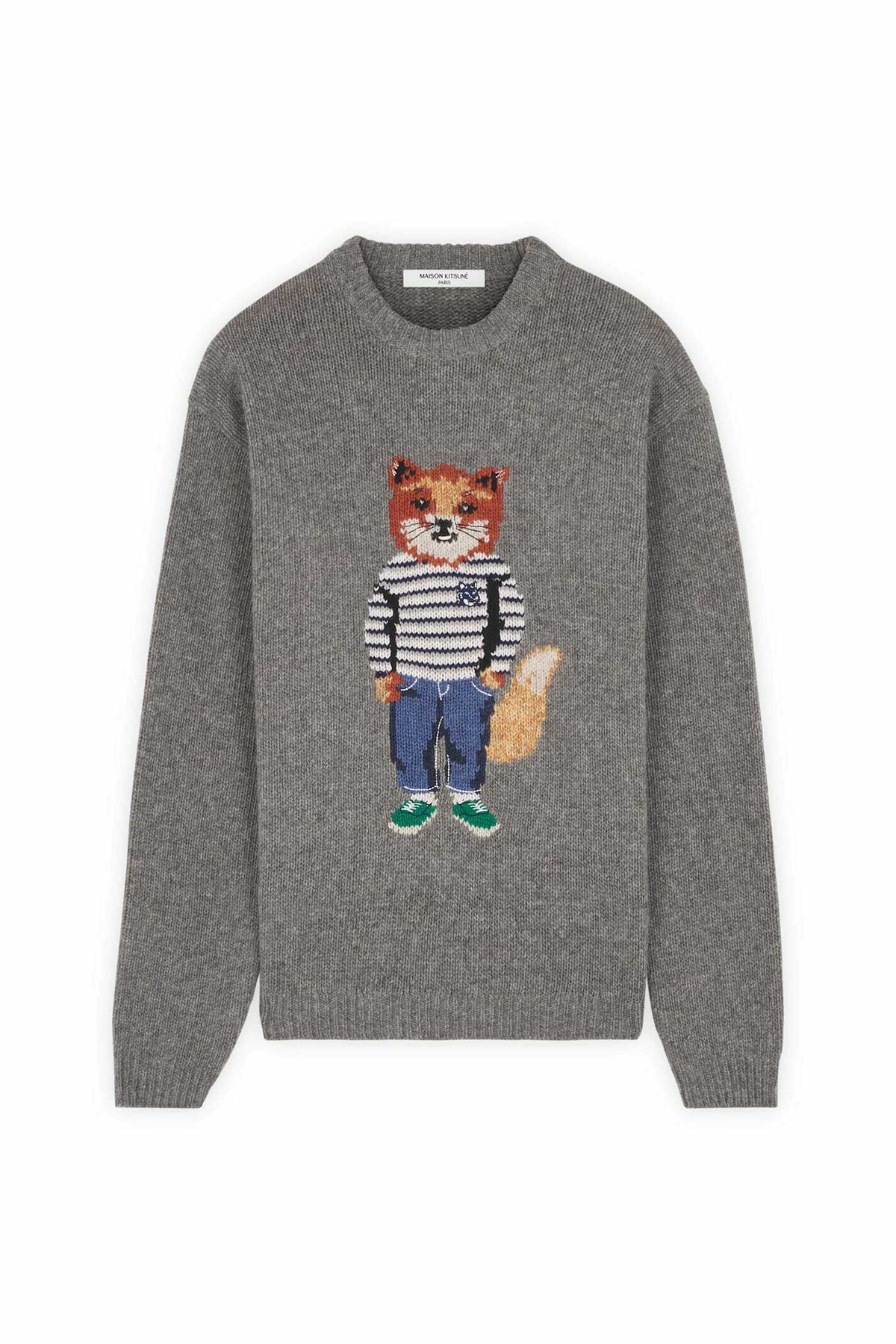 Maison Kitsuné Dressed Fox Intarsia Jumper Maison Kitsune