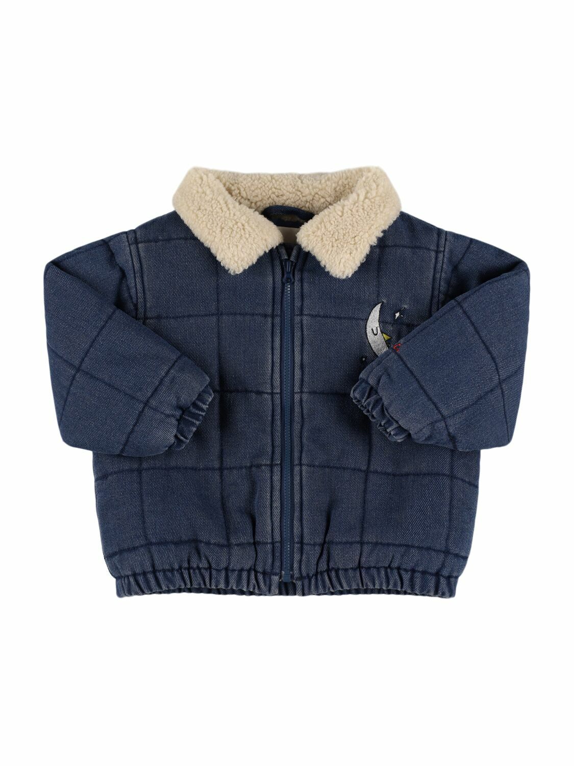 BOBO CHOSES Quilted Cotton Blend & Faux Fur Jacket Bobo Choses