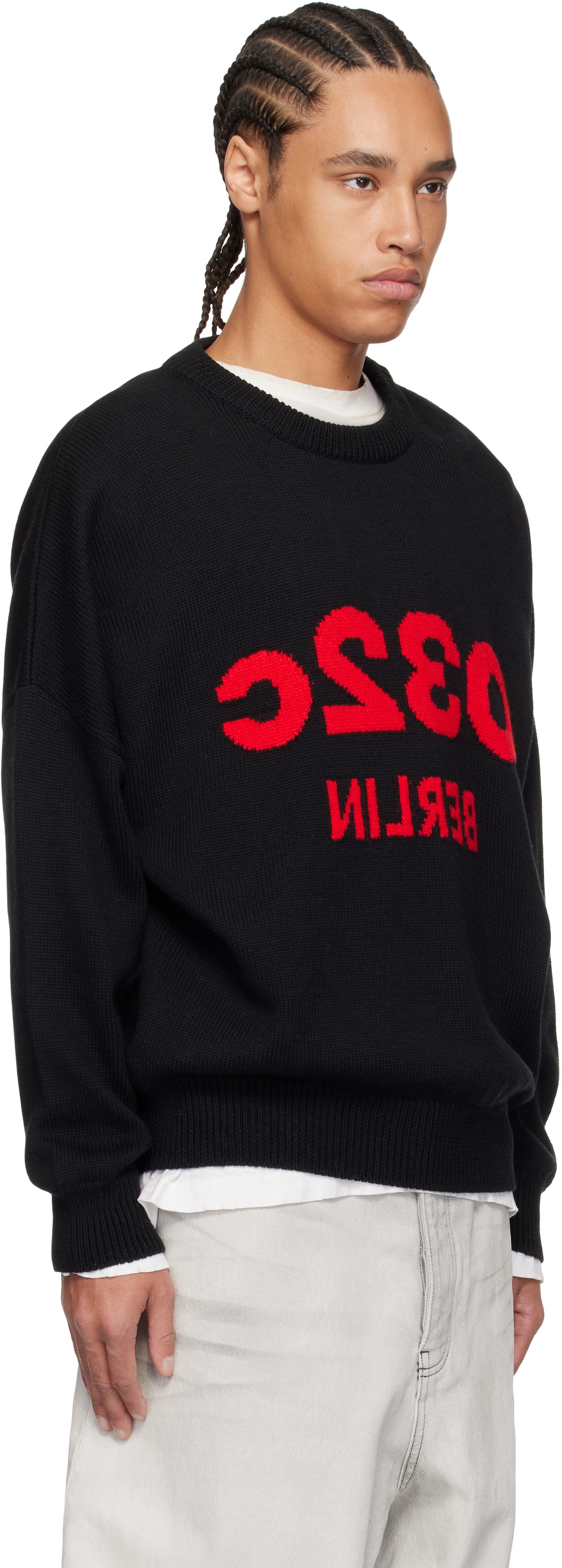 032c Black Selfie Sweater 032c