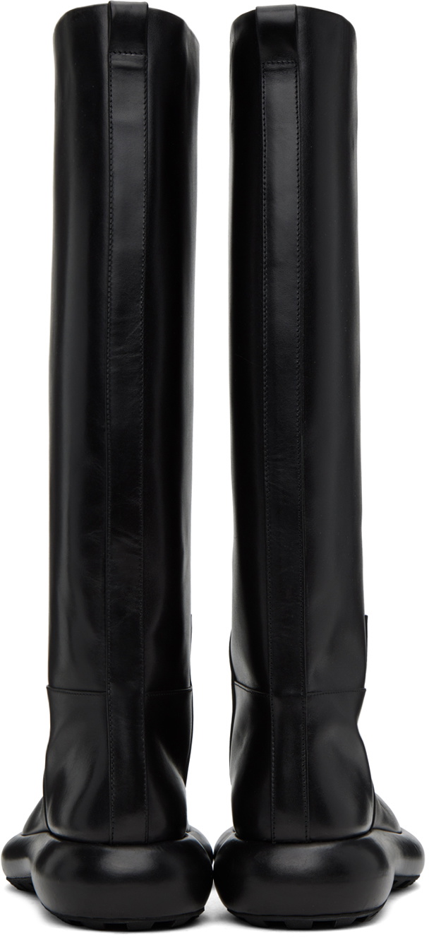 Jil Sander Black Pull-Loop Boots Jil Sander