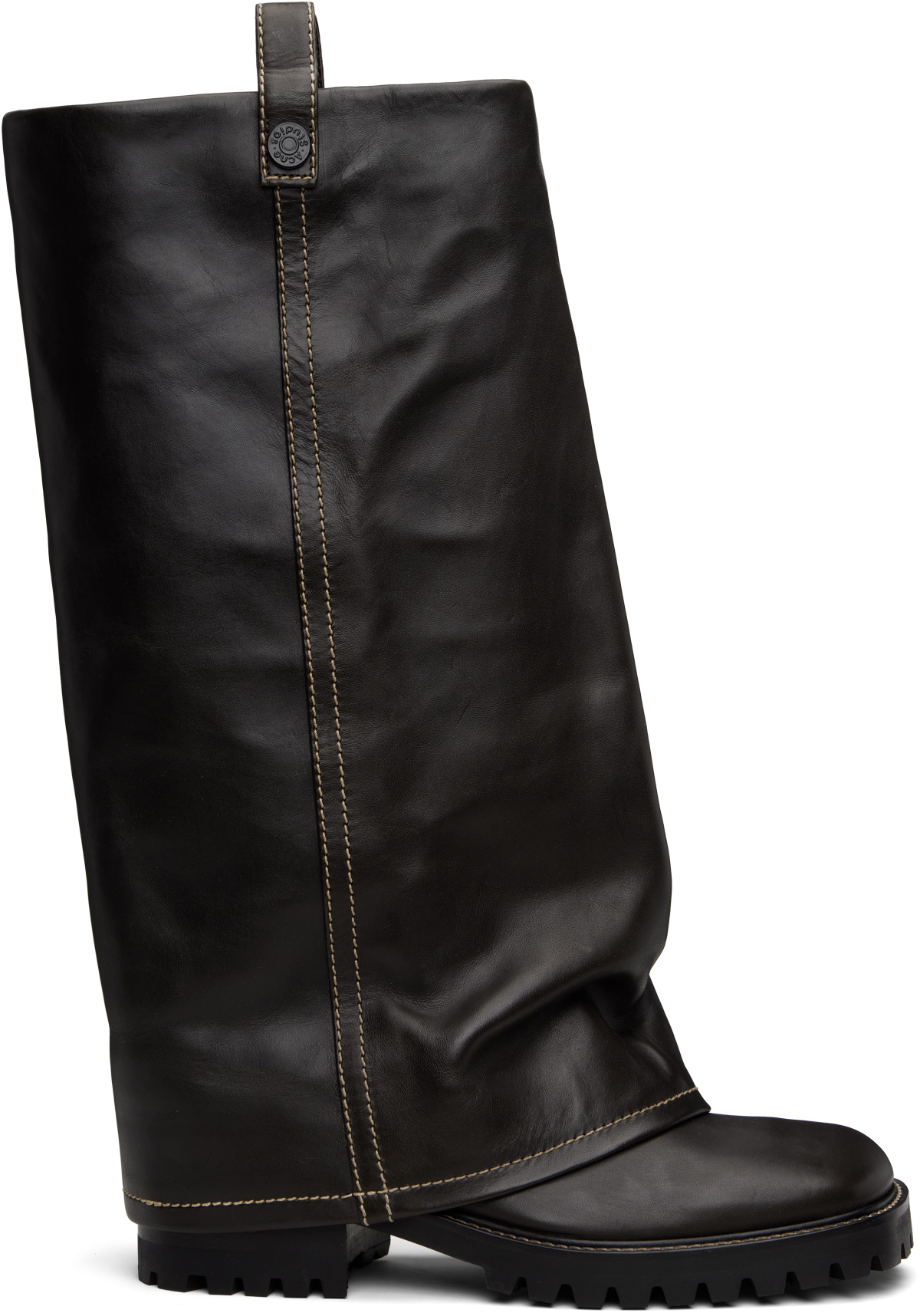 Acne Studios Brown Leather Boots Acne Studios