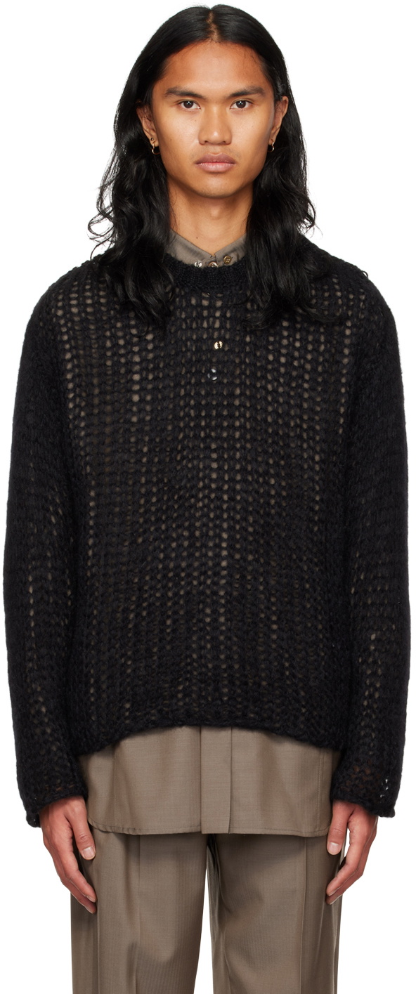 Magliano Black Net Sweater Magliano