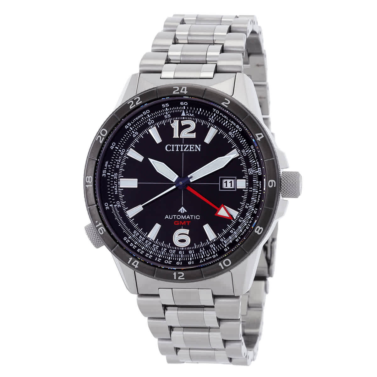 Citizen Promaster Air GMT Automatic Black Dial Mens Watch NB6046-59E ...