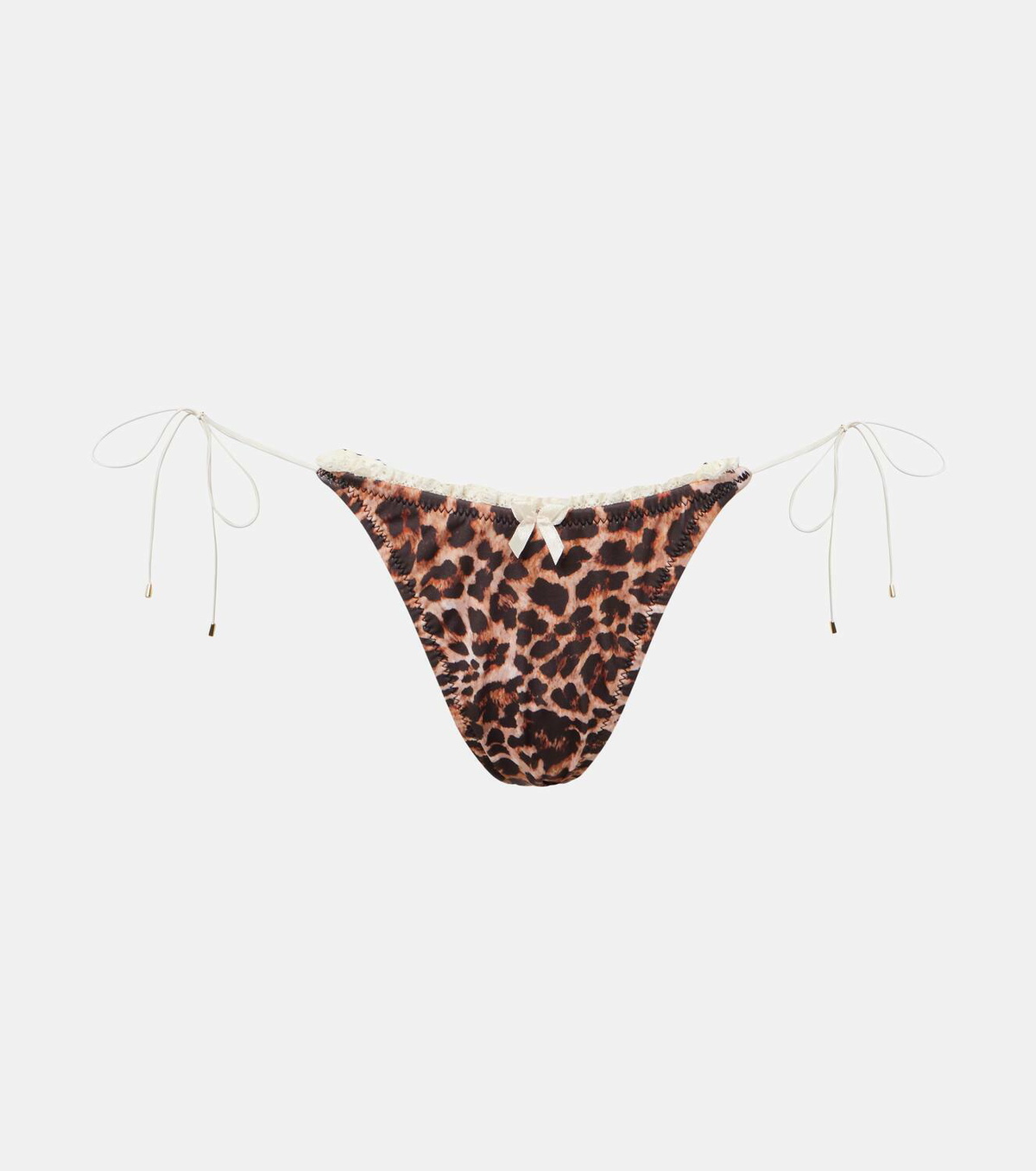 Bananhot Flora leopard-print bikini bottoms Bananhot