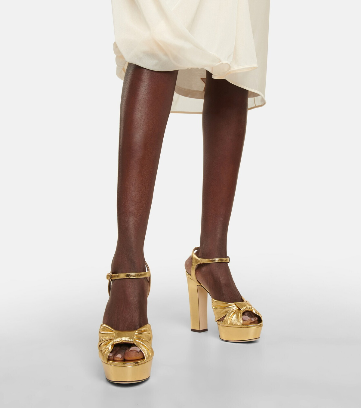 Jimmy Choo - Heloise 120 leather platform sandals Jimmy Choo