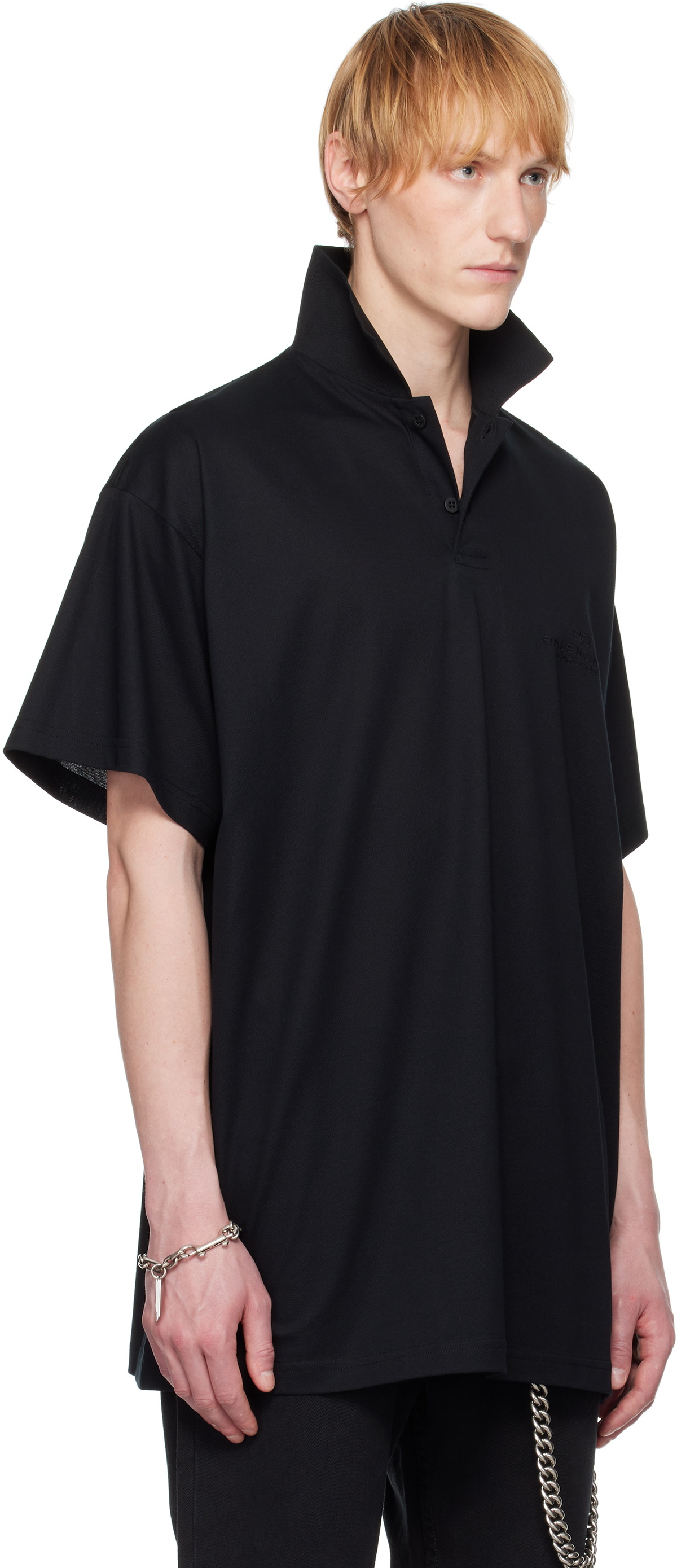 Balenciaga Black BB Garderobe Polo Balenciaga