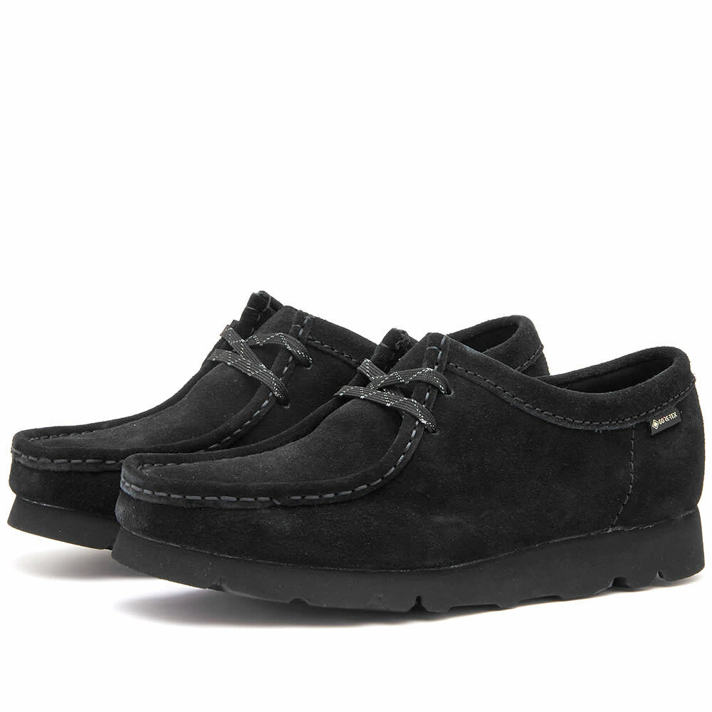 Clarks Originals Women's Wallabee Goretex in Black Suede Clarks Originals