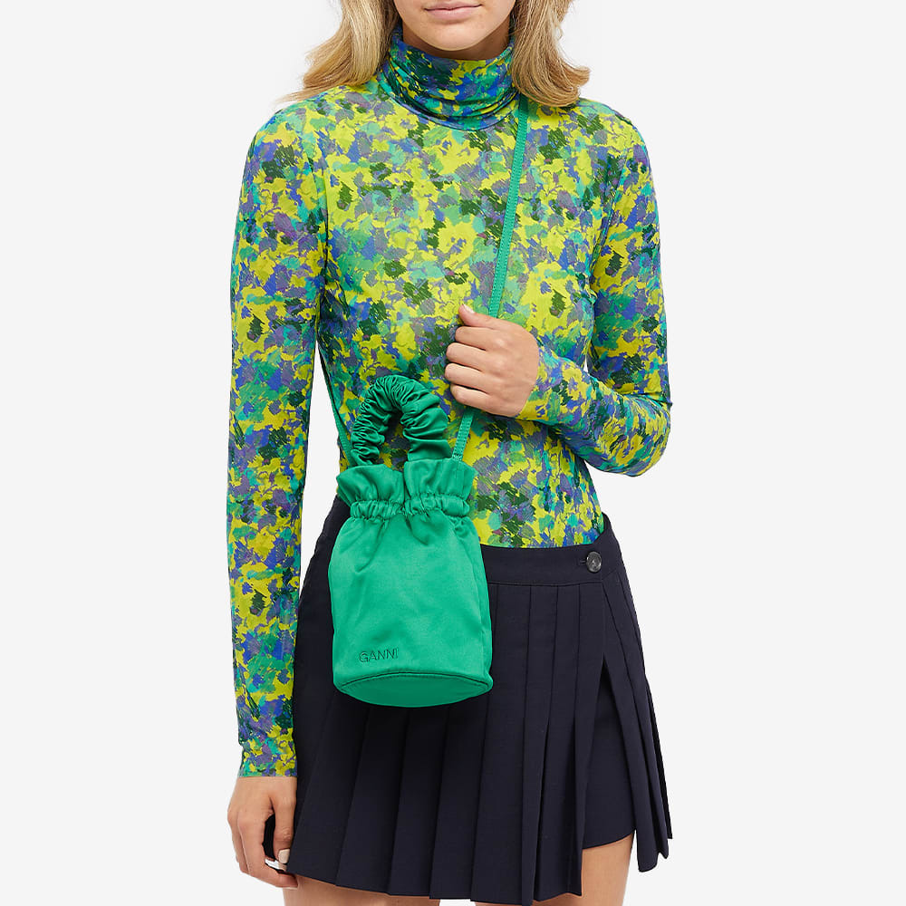 GANNI Women's Pouch Bag in Kelly Green GANNI
