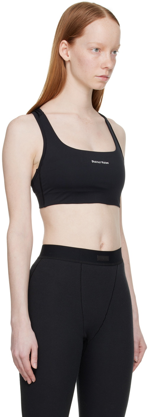 District Vision Black Citta Sport Bra District Vision