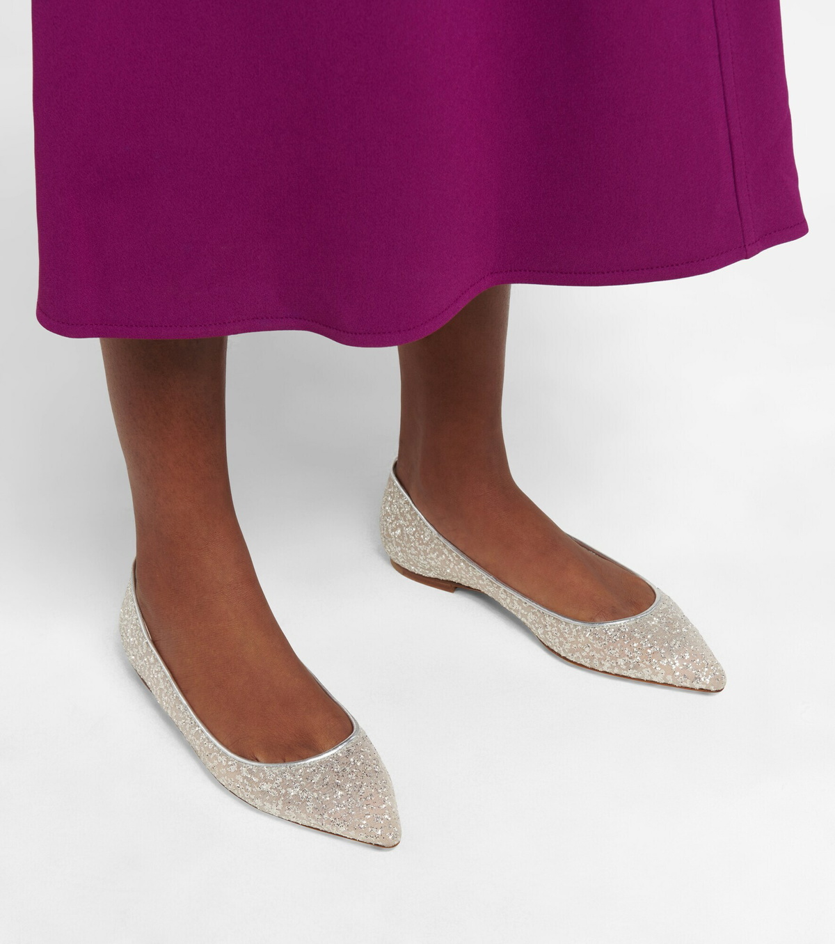 Jimmy Choo - Romy glitter ballet flats Jimmy Choo