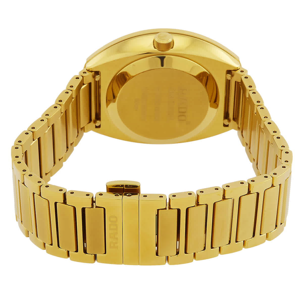 Rado Diastar Original Automatic Diamond Gold Dial Unisex Watch ...