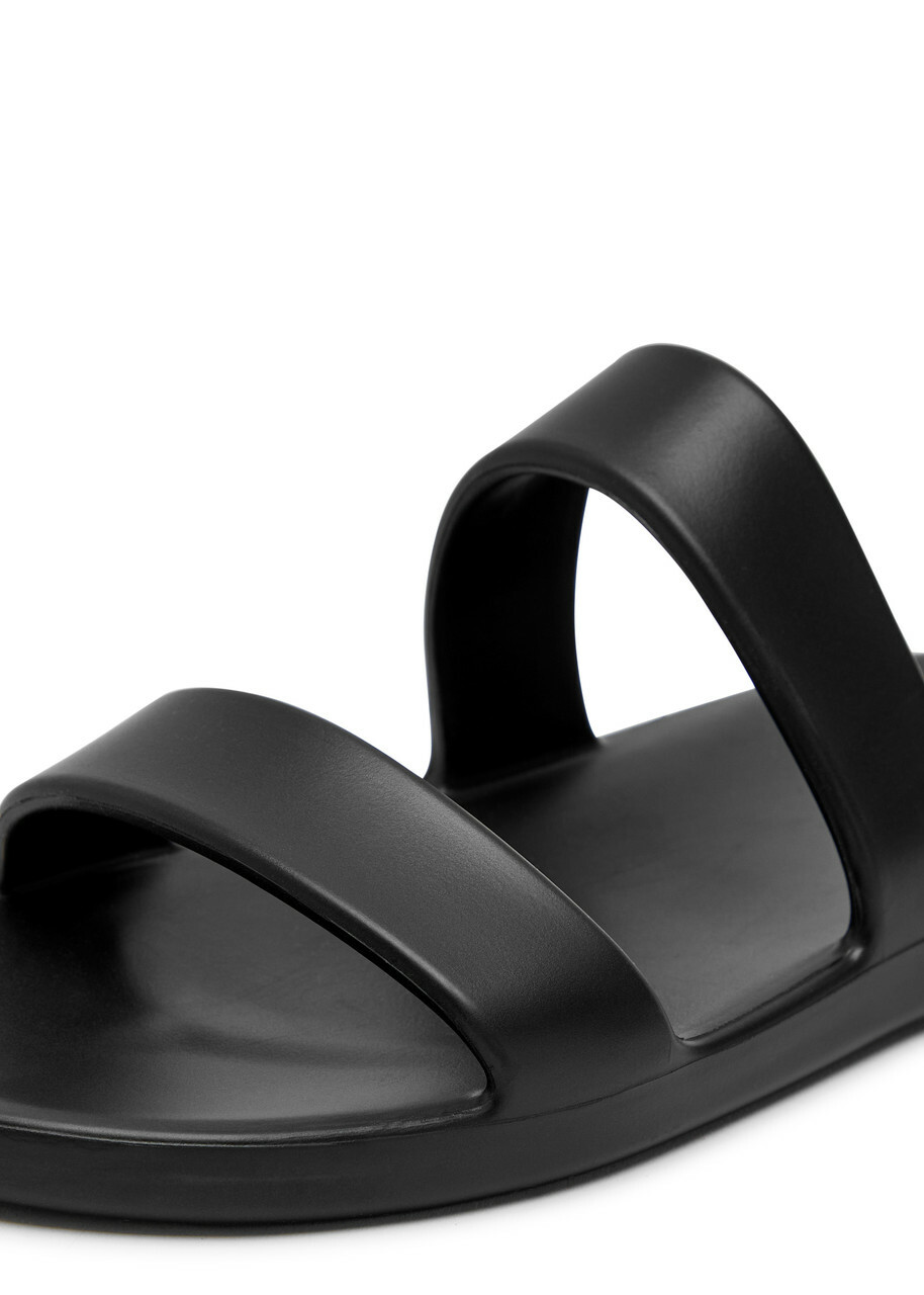 The Row Rubber Sandals Black The Row