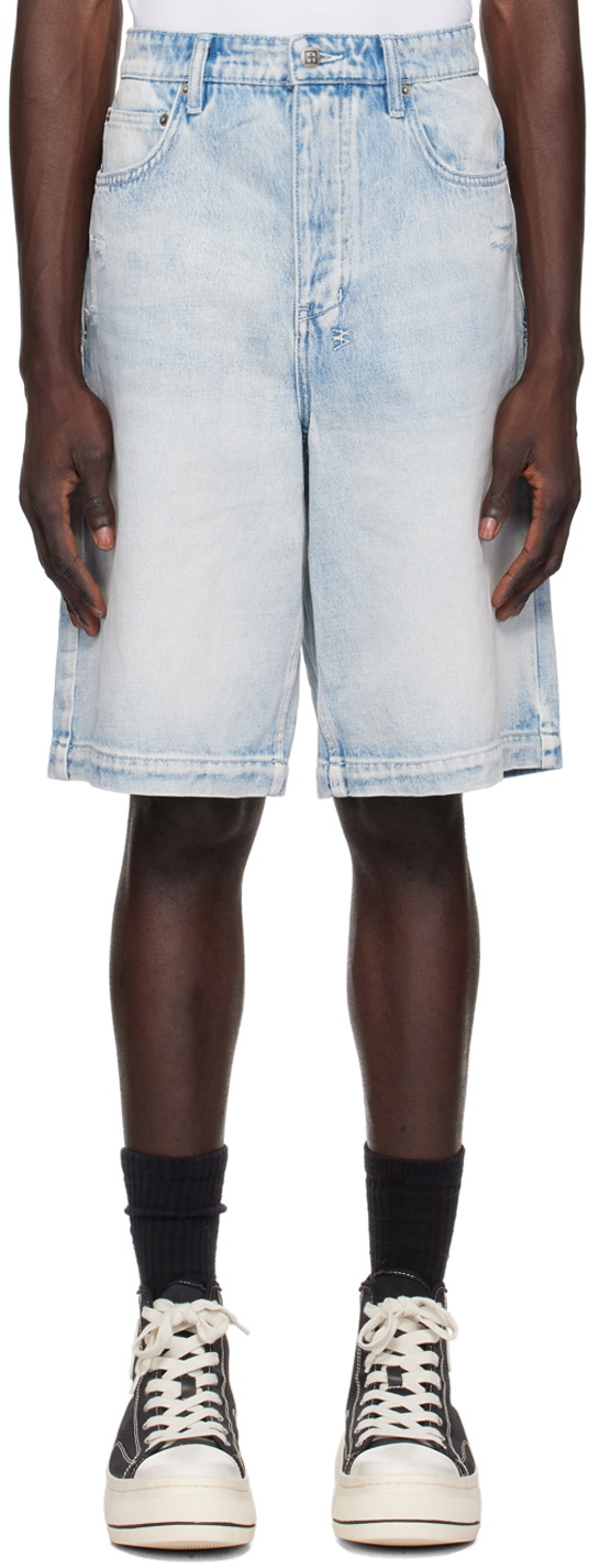 Ksubi Blue MAXX Denim Shorts Ksubi