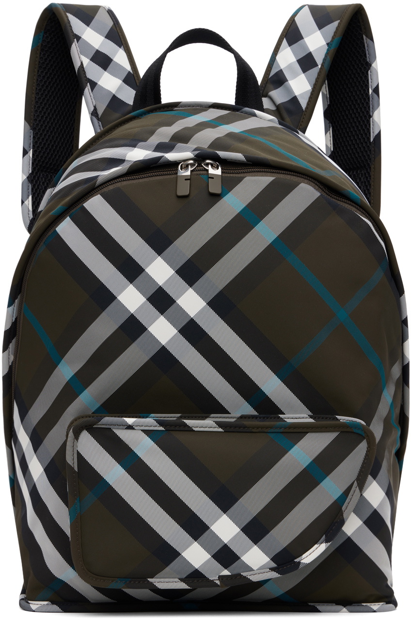 Burberry Gray Shield Backpack Burberry