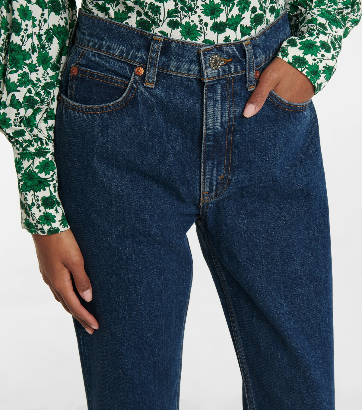 Re/Done - 70s Straight high-rise jeans Re/Done