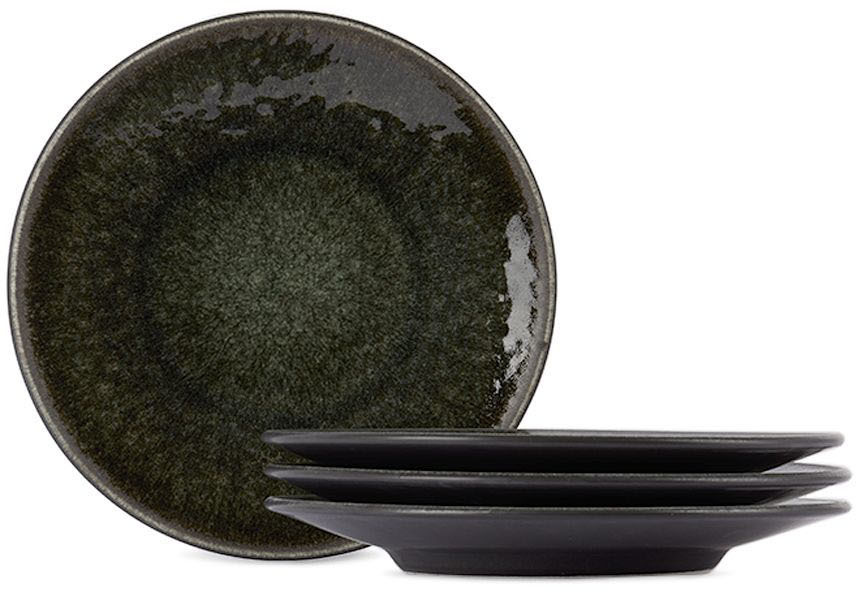 Jars Céramistes Black Tourron Dinner Plate Set Jars Céramistes
