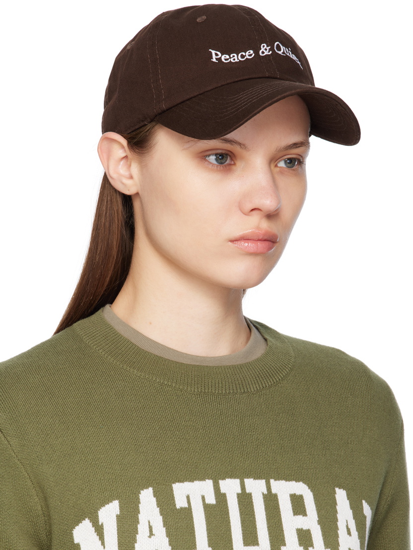 Museum of Peace & Quiet Brown Wordmark Cap Museum of Peace and Quiet