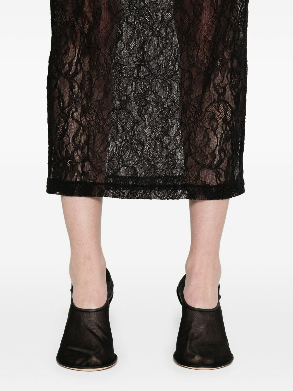 WARDROBE.NYC Lace Midi Skirt WARDROBE.NYC