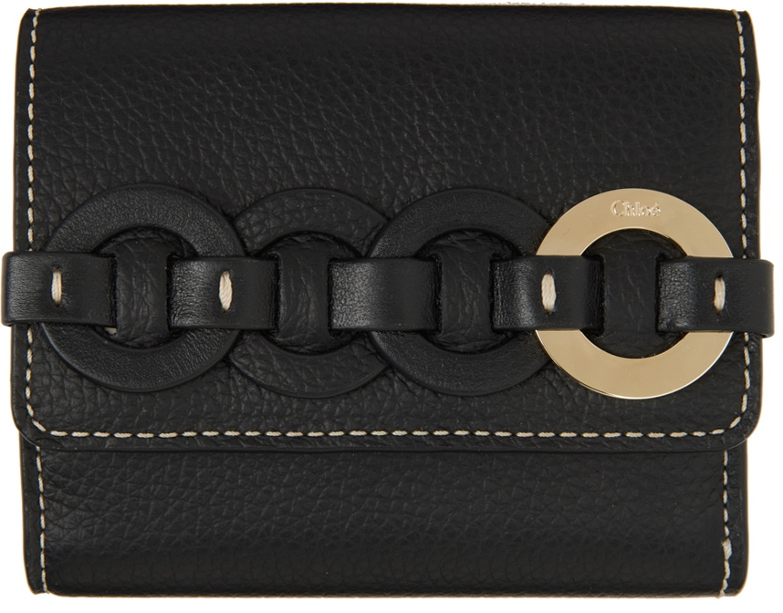 Chloé Black Small Trifold Darryl Wallet Chloe