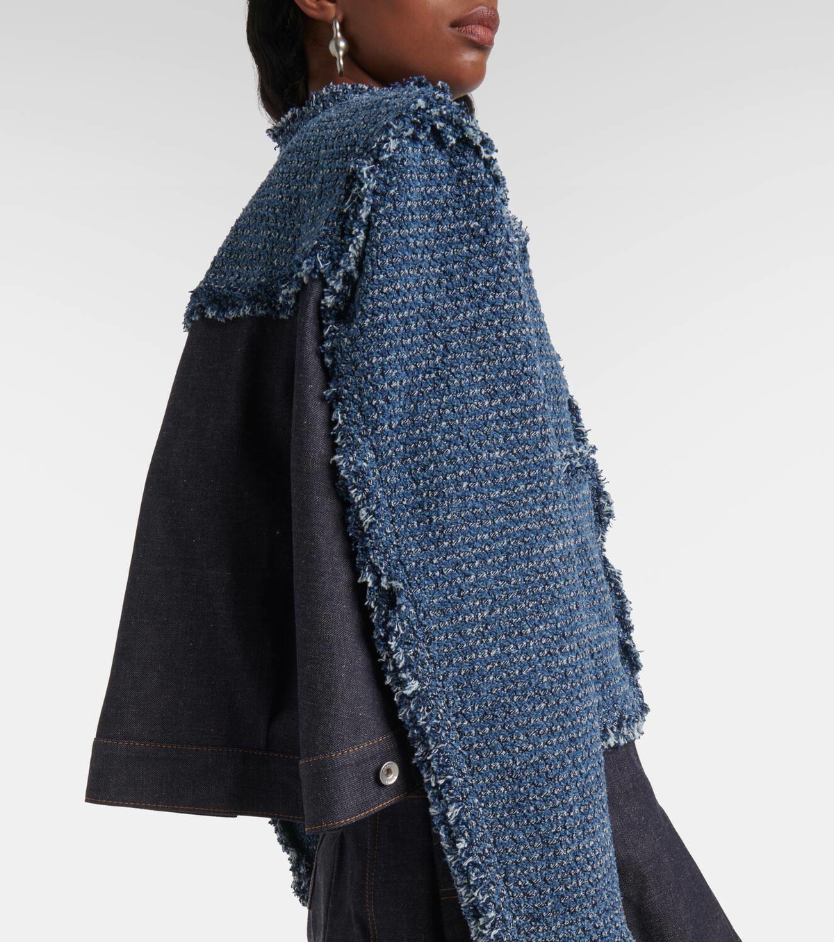 Sacai Denim tweed jacket Sacai