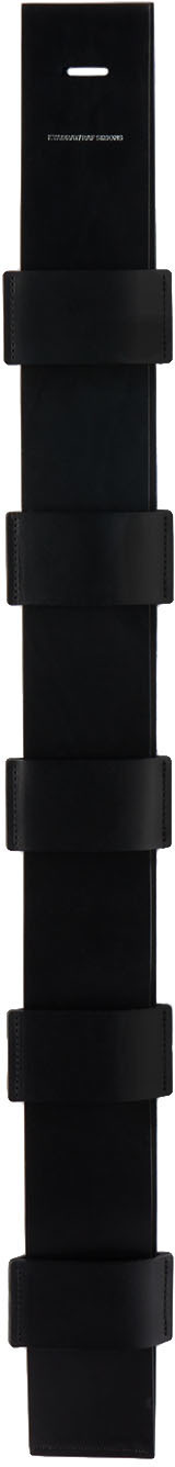 Kvadrat/Raf Simons Black Leather Magazine Strap Kvadrat/Raf Simons