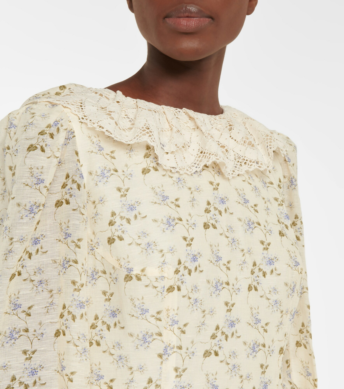 Brock Collection - Floral linen and cotton maxi dress Brock Collection