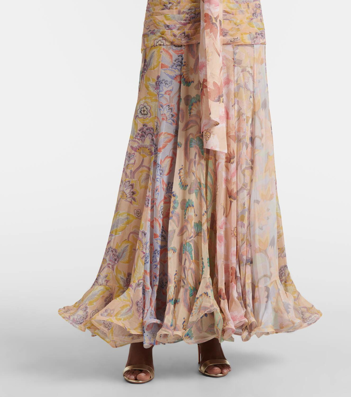 Zimmermann Eden Flounce floral lace-trimmed gown Zimmermann