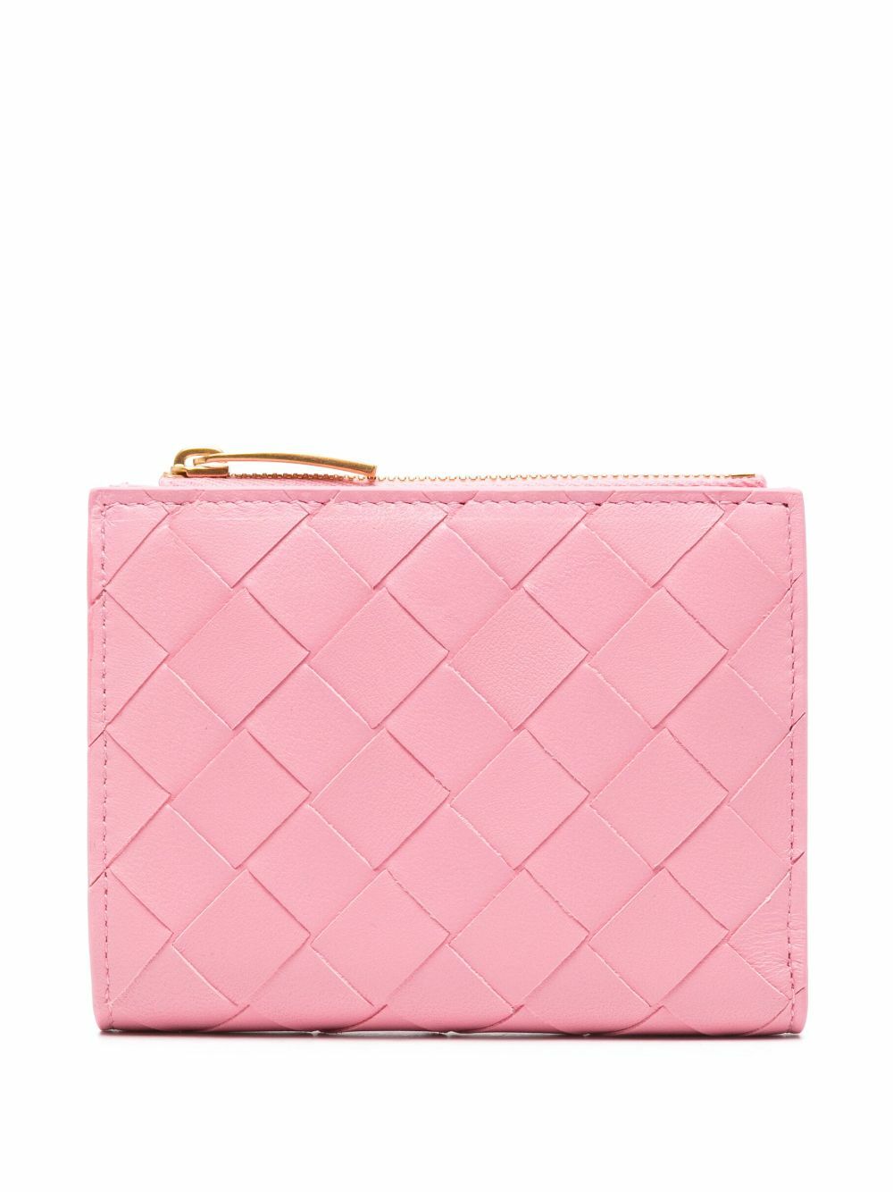 Bottega Veneta Pink Intrecciato Leather Wallet Bottega Veneta