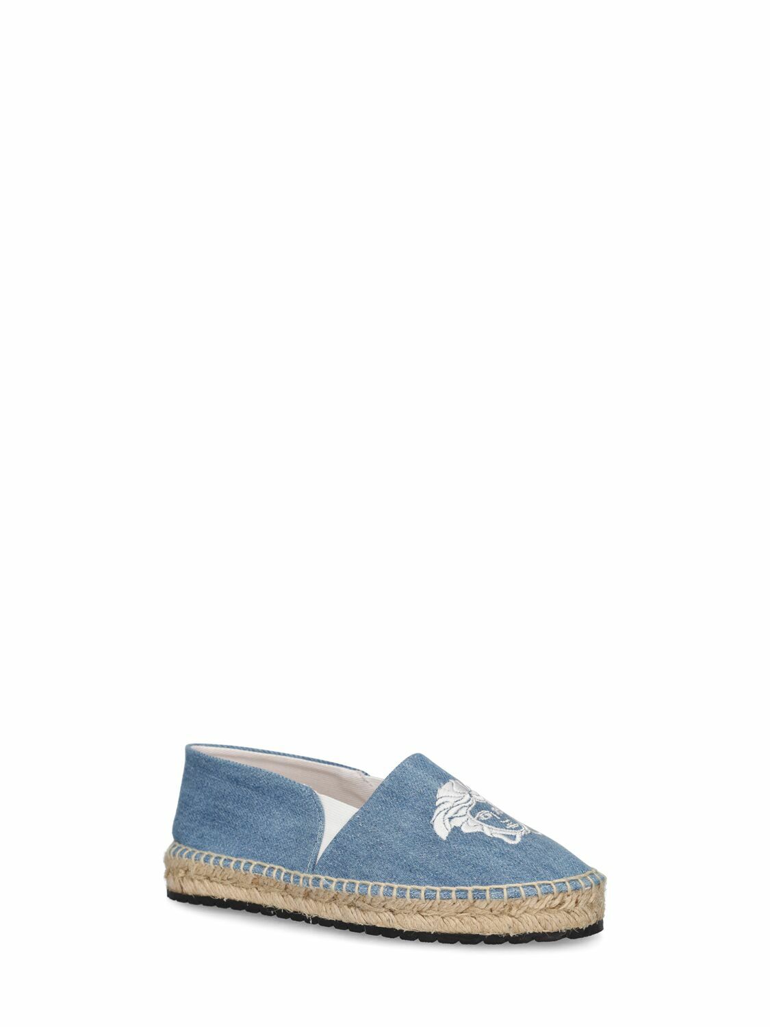 VERSACE Medusa Embroidered Espadrilles Versace