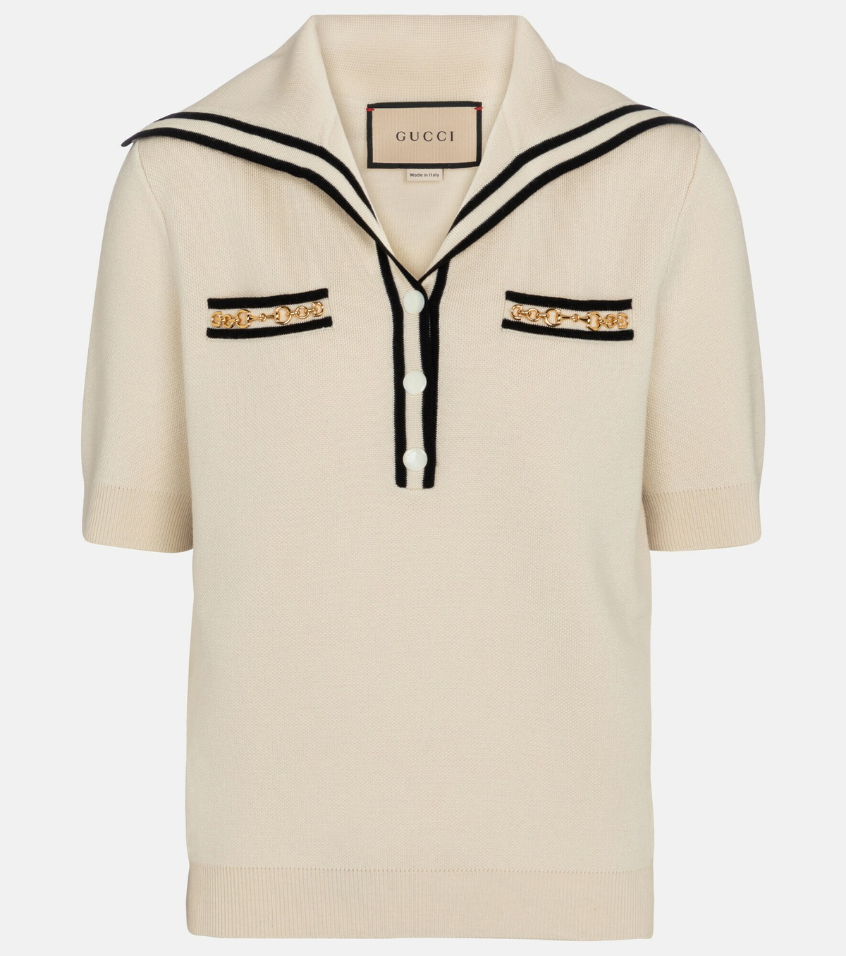 Gucci - Embellished wool top Gucci