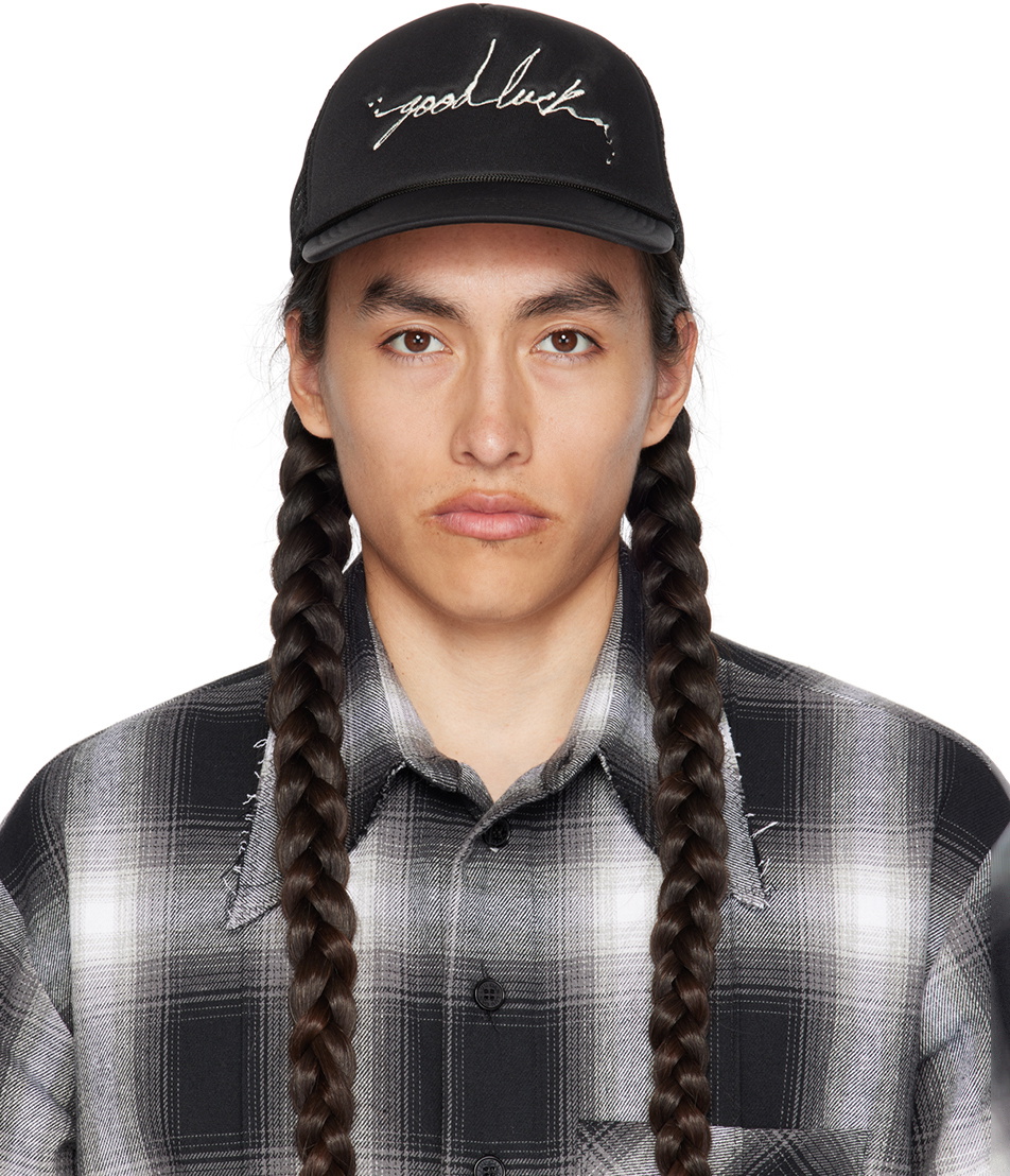 Mr. Saturday Black 'Good Luck' Drip Trucker Cap Mr. Saturday