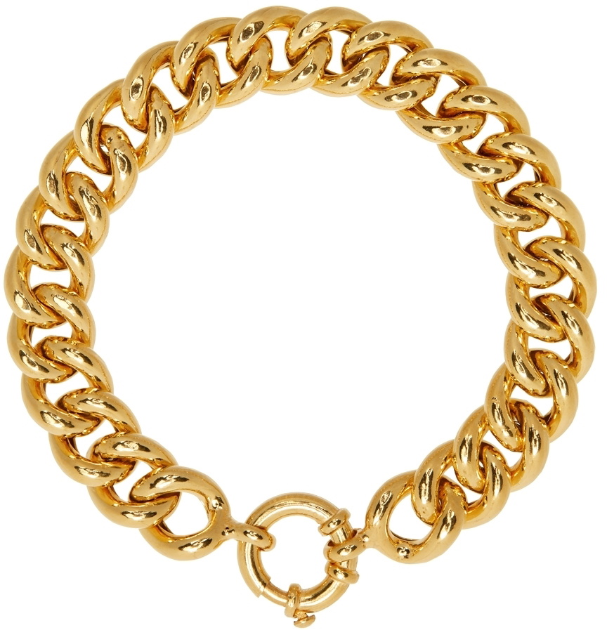 Ernest W. Baker Gold Curb Chain Bracelet Ernest W. Baker