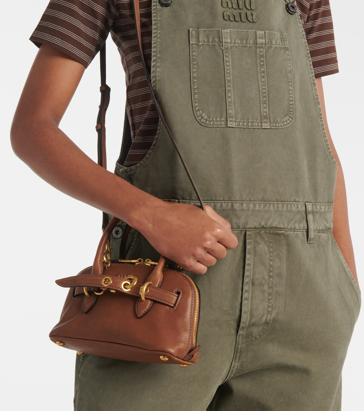 Miu Miu Aventure Mini leather tote bag Miu Miu