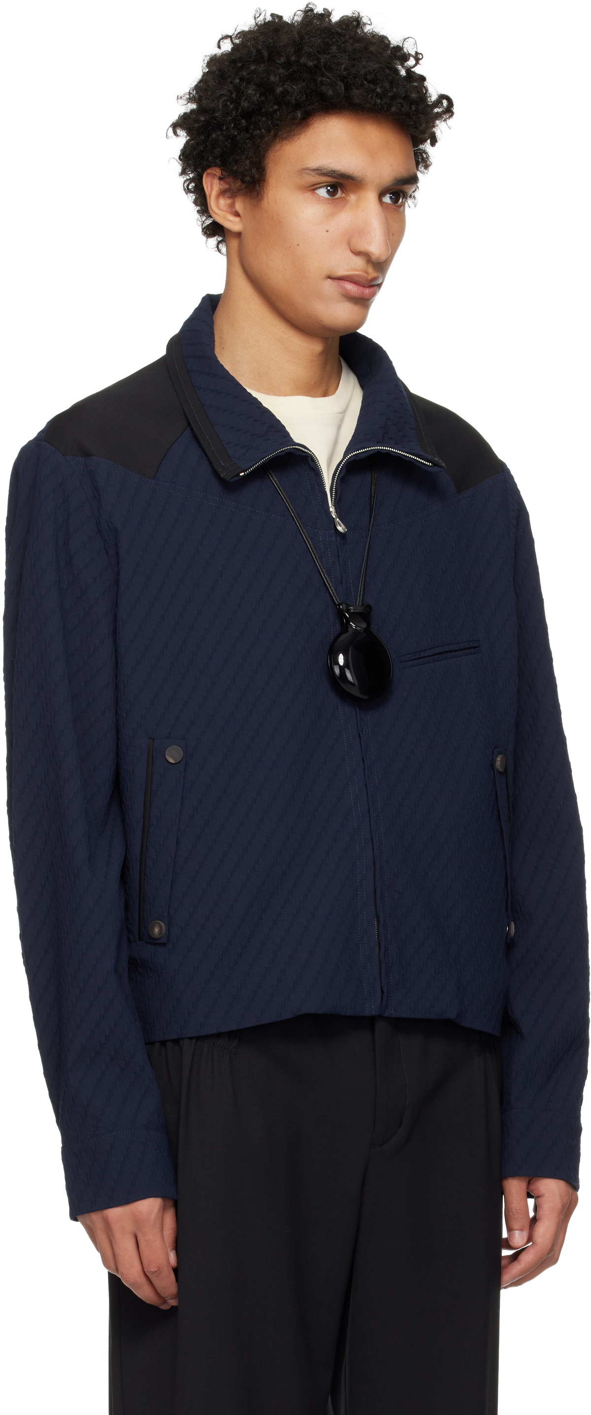 Kiko Kostadinov Navy Noro Jacket Kiko Kostadinov