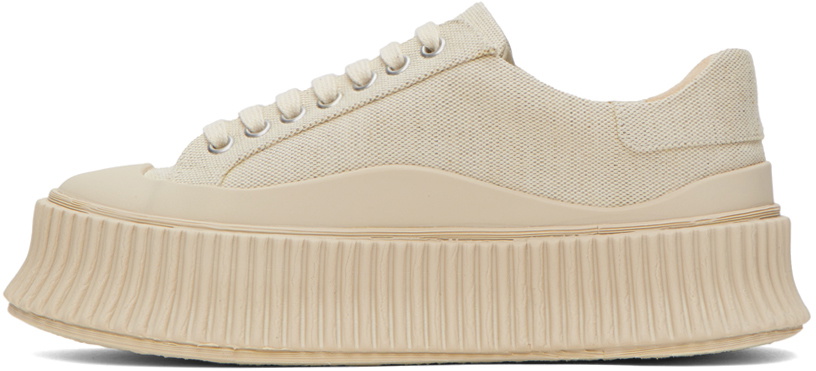 Jil Sander Beige Vulcanized Sneakers Jil Sander