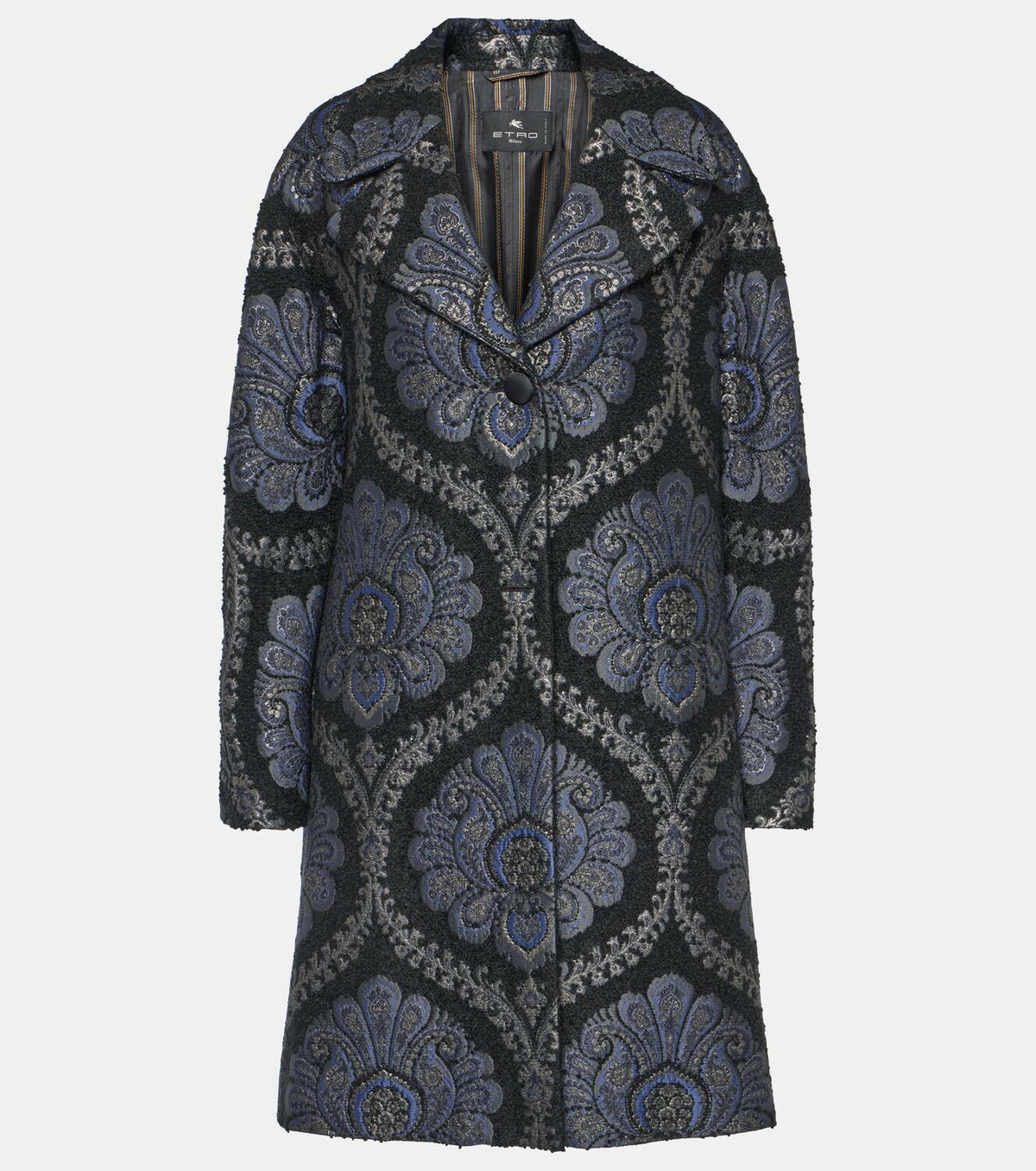 Etro Paisley jacquard bouclé coat Etro