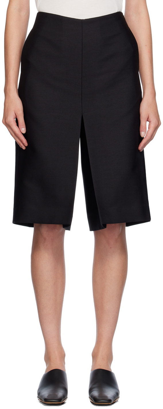 GIA STUDIOS Black Layered Shorts GIA STUDIOS